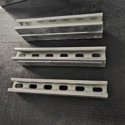 China Heavy Duty Hot Dip Galvanized C Channel 41x41mm Slotted Perforated for sale