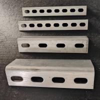 China Hot Dipped Galvanized Metal Slotted Channel Angle Iron With 275g/m²  Zinc Coating for sale