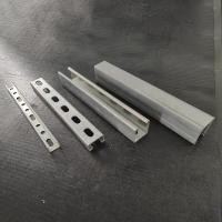 China Pre Galvanized Unistrut Channel Flat Angle C Channel Steel Brackets 20x10 25x16 27x18 for sale