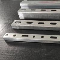 China Pre Galvanized Unistrut Channel Flat Angle C Channel Steel Brackets 20x10 25x16 27x18 for sale