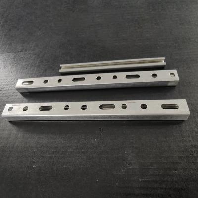 China Multi Size Pre Galvanized Unistrut Channel Slotted C Channel 20x10mm 25x16mm for sale