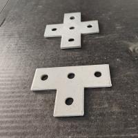 China Galvanized 4 Hole Strut Channel Fitting T Shaped Flat Joint Unistrut Channel Base Plate for sale