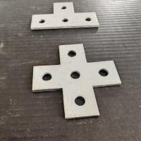 China Cross Shape Joint Plate 5 Hole Cross Connector Strut Channel Accessories  For C Channel Support for sale