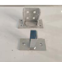 China Welded Strut Channel Accessories Galvanized Fixed Base Plate For C Channel Support Frame for sale