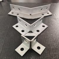 China L Shape Unistrut Brackets 90 Degree Corner Connector For C Channel Support for sale