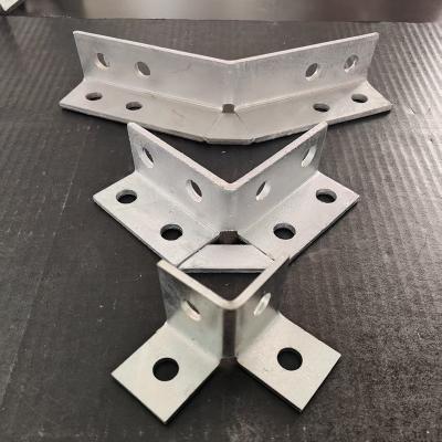 China L Shape Unistrut Brackets 90 Degree Corner Connector For C Channel Support for sale
