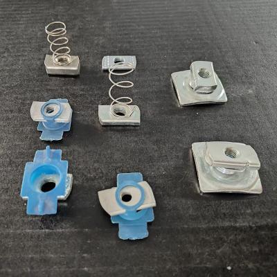 China Spring Channel Nut Lock Nut Unistrut Spring Clip For Unistrut Strut Channel Support for sale