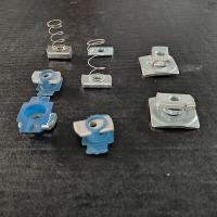 China Strut Channel Accessories Spring Loaded Nut C Channel Lock Spring Nut Fitting for sale