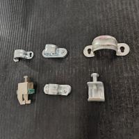 China Galvanized Emt Pipe Clamp Grade3 Half Saddle Pipe Clip Electrical Conduit Fittings for sale