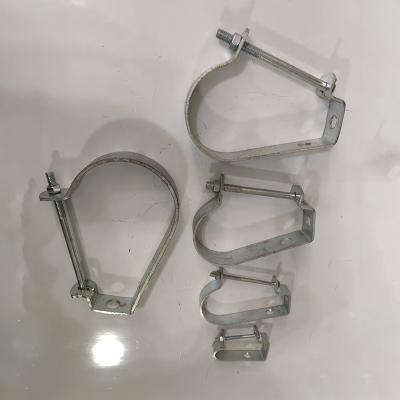 China Galvanized P Type EMT Conduit Accessories Stamping welding Hanger Pipe Clamp for sale