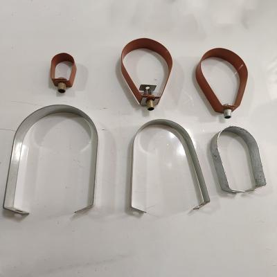 China Wiring Tube EMT Conduit Accessories Galvanized U Shape Pipe Hanger Clamp for sale