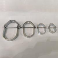 China Pre Galvanized EMT Conduit Accessories Galvanized U Shape Pipe Cleat Hanger for sale