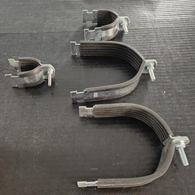 China Galvanized Rubber Lined P Type Pipe Clamp Emt Conduit Structural Fittings for sale