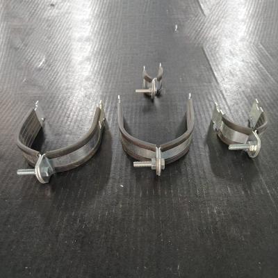 China EMT Conduit Fittings Anti Vibration P Clamp With EPDM Rubber Cushion for sale