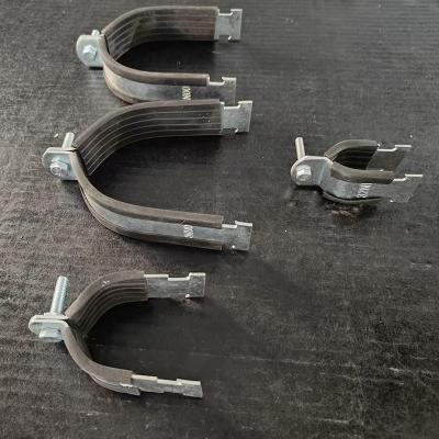 China Aging Resistant EMT Conduit Accessories Vibration Isolation P Pipe Clamp for sale