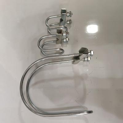 China Electro Galvanized Double U Conduit Hanger Emt Pipe Accessories for sale