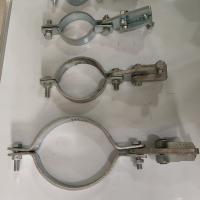 China Adjustable Galvanized Emt Pipe Clamps With Bolted Connector For Seismic Support & Electrical Installation for sale