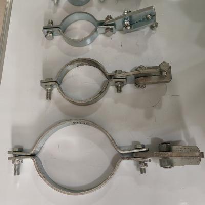 China Adjustable Galvanized Emt Pipe Clamps With Bolted Connector For Seismic Support & Electrical Installation for sale