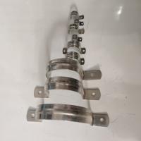 China Stainless Steel Two Hole Emt Pipe Clamps O Type Pipe Saddle Clamp for sale