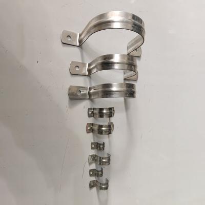 China O Shape Saddle Clamp EMT Conduit Accessories Stainless Steel Electrical Conduit Clip for sale