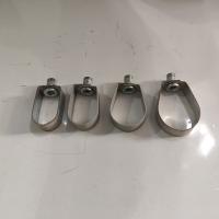 China Galvanized Pipe Loop Hanger EMT Conduit Round Pipe Saddle Hanger For Electrical Conduit Suspension for sale