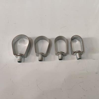 China EMT Conduit Accessories U Oval Pipe Hanger Metal Round Conduit Loop Clamp For Ceiling Mounting for sale