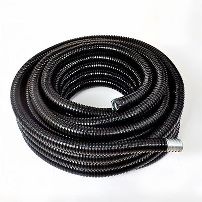 China Corrugated Flexible Steel Conduit PVC Coated Metal Electrical Hose For Wiring Layout for sale