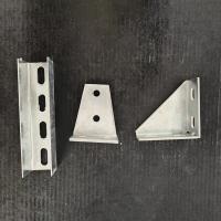 China Slotted Strut Channel Accessories Galvanized Angle Bracket Triangle Connection Bracket for sale