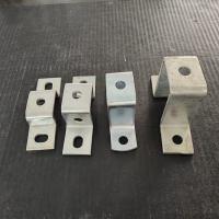 China Electro Galvanized U Horse Clamp Strut Channel Accessories High Rigidity C Channel Bracket Fitting for sale