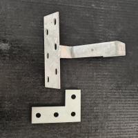 China Electro Galvanized Angle Connection Unistrut Base Plate High Rigidity Strut Channel Fitting for sale