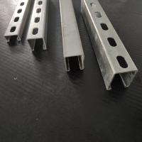 China Hot Dipped Galvanized Slotted C Channel 60-100um Heavy Duty Steel Unistrut Channel 3m / 6m for sale