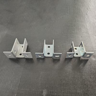China High Rigidity Strut Channel Accessories Electro Galvanized Post Base Connector for sale