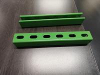 China High Strength Carbon Steel Unistrut C Channel | Green Powder Coated C-shaped Steel Support 41×21mm for sale