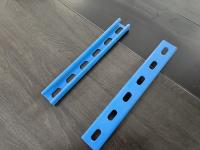 China Blue Powder Coated C-shaped Steel Metal Strut Channel Supplier for sale