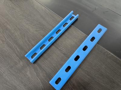 China Blue Powder Coated C-shaped Steel Metal Strut Channel Supplier for sale