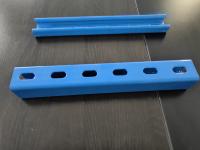 China Blue Powder Coated C-shaped Steel Metal Strut Channel Supplier for sale