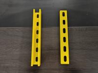 China Yellow Powder Coated Corrosion Resistant C-shaped Steel Strut Channel in High Strength Carbon Steel for sale