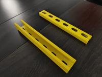 China Yellow Powder Coated Corrosion Resistant C-shaped Steel Strut Channel in High Strength Carbon Steel for sale