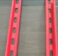 China Red Powder Coated C-shaped Steel Strut Channel - Corrosion Resistant & High Strength for Construction for sale