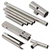 China Custom 1.8mm Round Stainless Steel CNC Laser Tube Cutting Service Powder Coated for sale