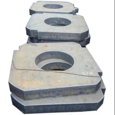 China Custom CNC Flame Cut Carbon Steel Plate ASTM A36 GB Thick 50mm for sale