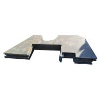 China Q345B S355J2 Carbon Steel Plate CNC Flame Cutting Custom Flat Metal Mounting Plate 50mm for sale