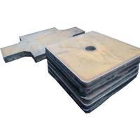 China Q345B S355J2 Carbon Steel Plate CNC Flame Cutting Custom Flat Metal Mounting Plate 50mm for sale