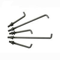 China Hot Dip Galvanized Concrete Embedded Parts 250mm Steel Plate with Anchor Bolts for Structural Connections for sale