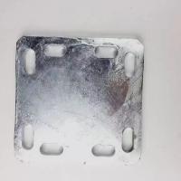 China Hot Dip Galvanized Concrete Embedded Parts 250mm Steel Plate with Anchor Bolts for Structural Connections for sale