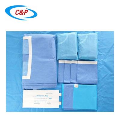 China Gynecological Disposable Laparotomy Pack Drapes In Medical Customizable for sale