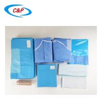 China ODM Knee Arthroscopy Disposable Surgical Pack Lower Extremity Drape Blue for sale