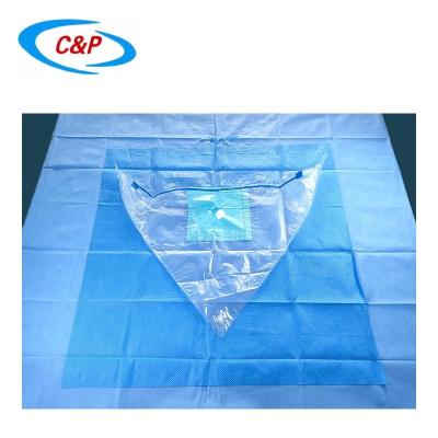 China Nonwoven Surgical Ortho Knee Arthroscopy Drape U Shape With Pouch for sale