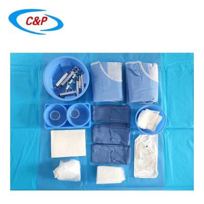 China Hospital Femoral Radial Angiography Drape Pack With 4 Holes For Procedure for sale