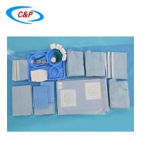 China Individually Packaged Disposable Nonwoven Blue Angiography Drape Pack for Sterile Procedures for sale